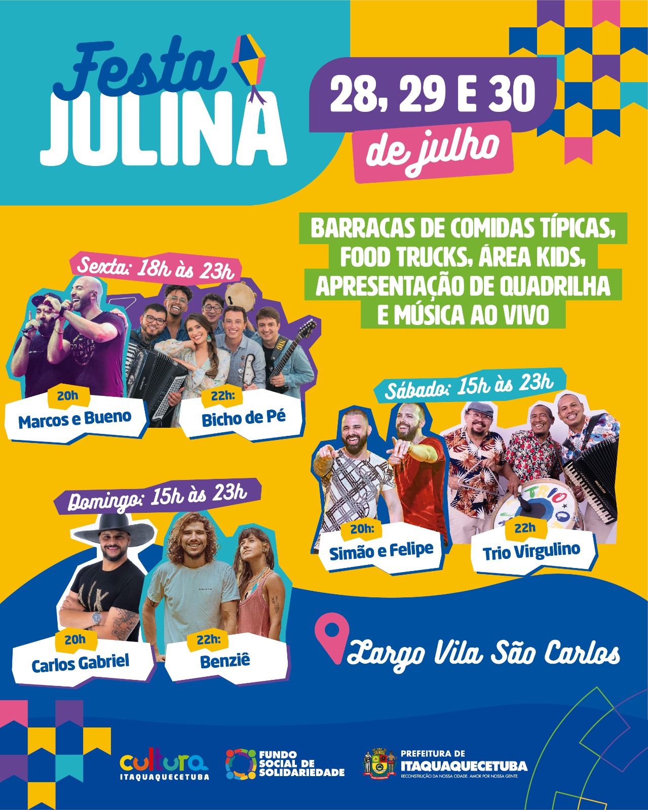 Com entrada gratuita e shows ao vivo, Itaquaquecetuba realiza festa Julina neste final de semana ...